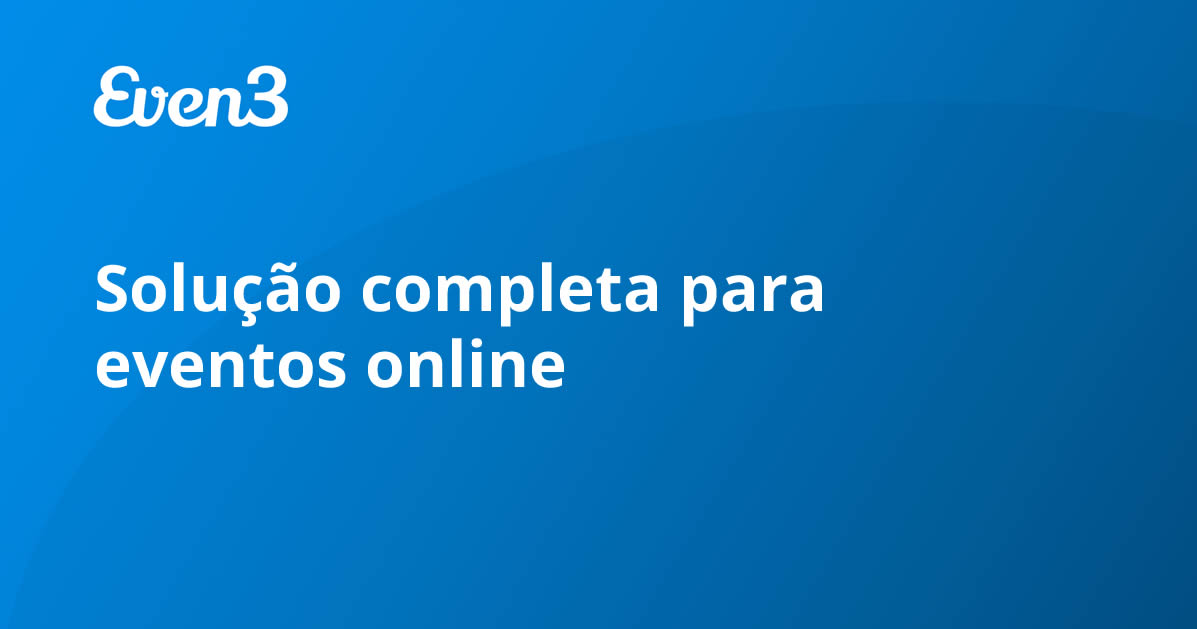 Complete solution for online events | Even3